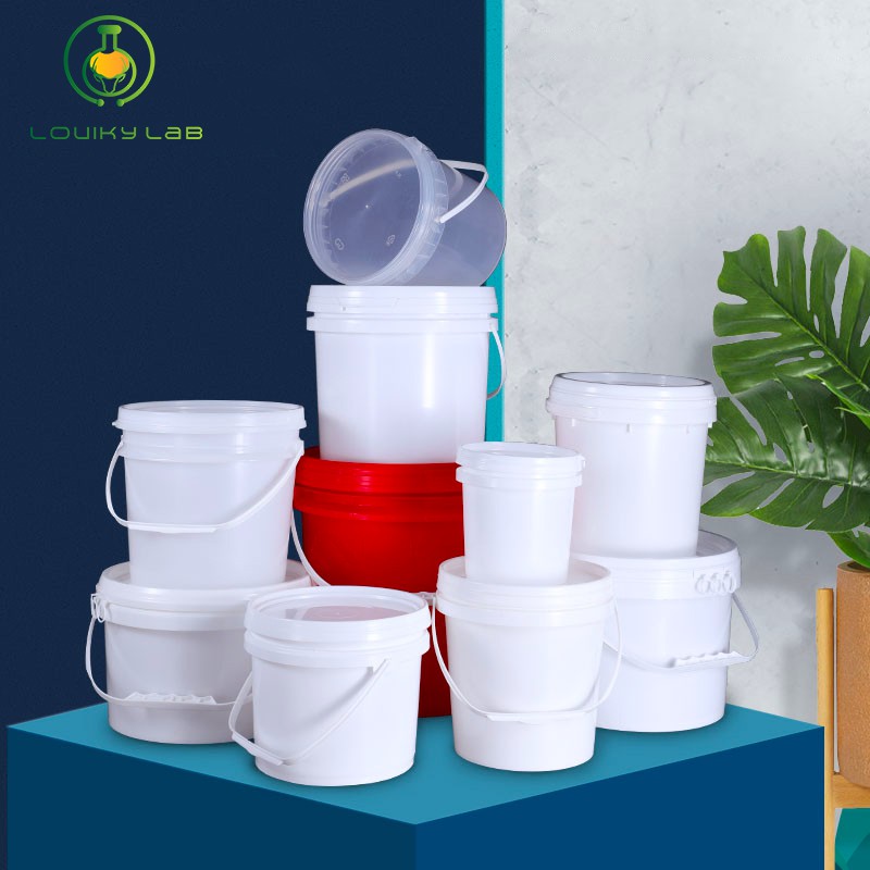 1L 2L 3L 5L Plastic Bucket with lid Food Grade PP Round Bucket with ...