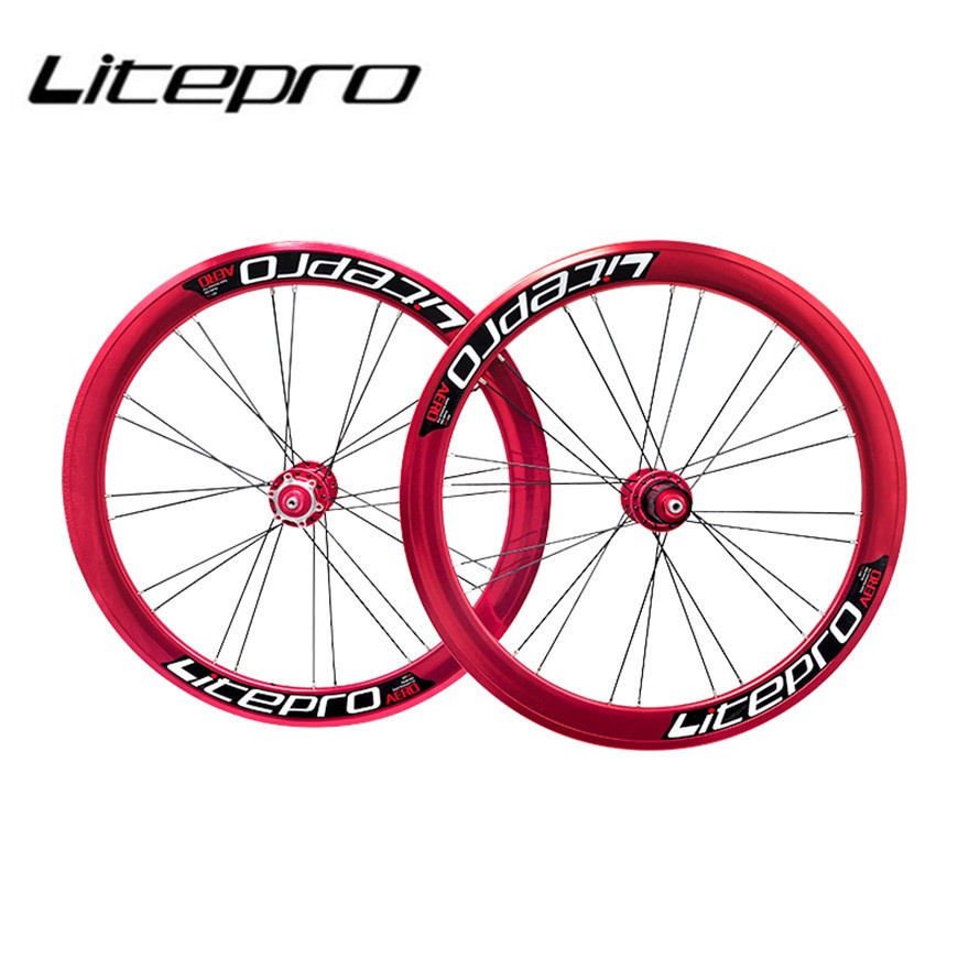 Litepro AERO 11 Speed Wheelset S42 Folding Bike 20 Inch 406 451 V Disc ...