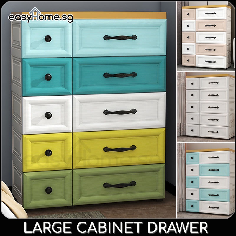Easyhome.sg Extra Large 75cm 7585 Cabinet Plastic Drawer Storage Box ...
