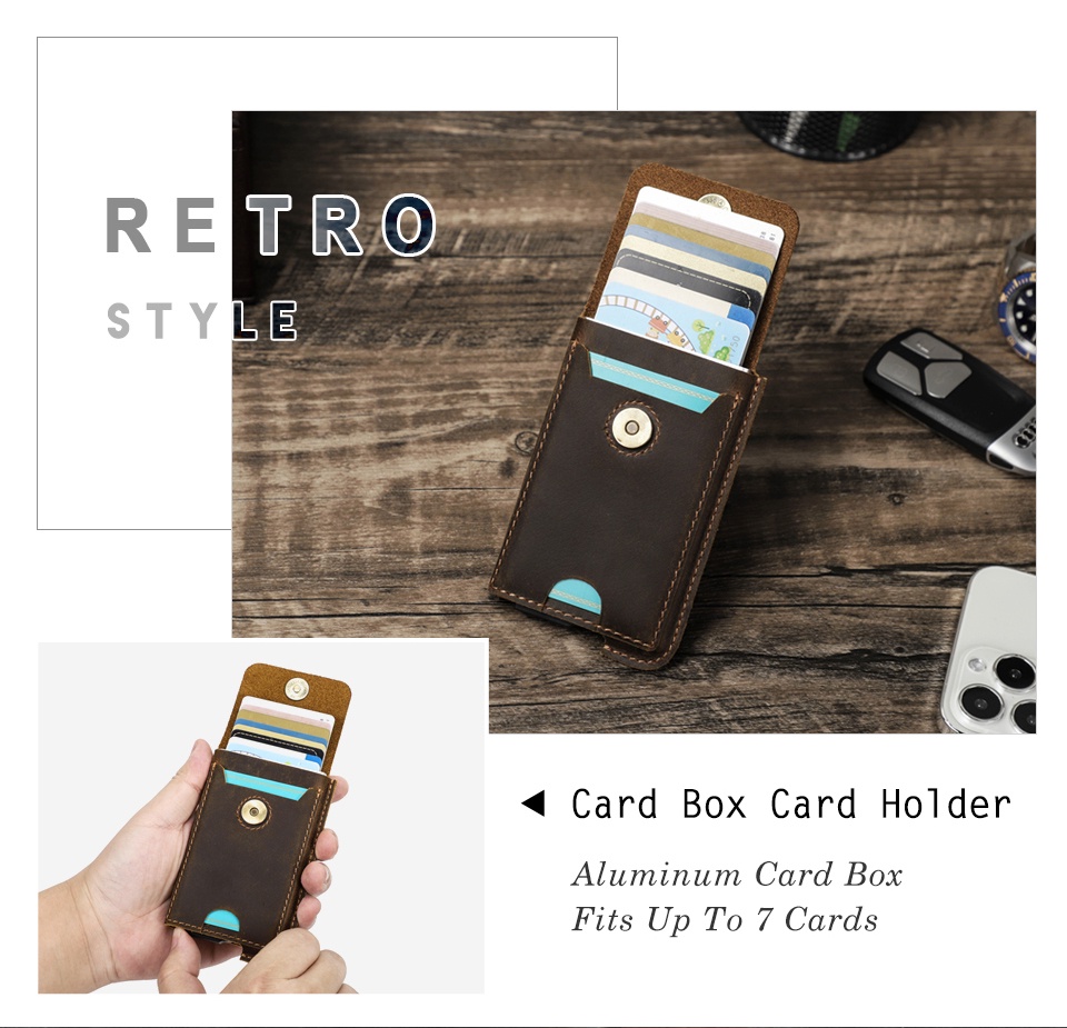 CONTACT'S Men's Credit Card Holder Wallet RFID Genuine Leather Hasp ...