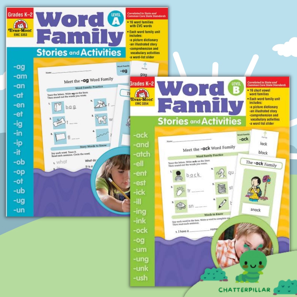 Word Family with CVC words (Stories and Activities) | Shopee Singapore