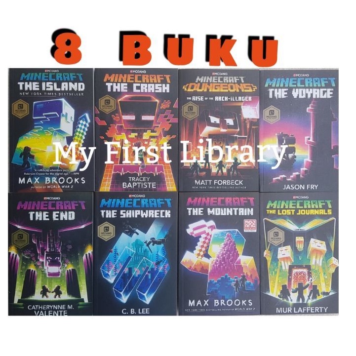 Mojang minecraft set 8 books | Shopee Singapore
