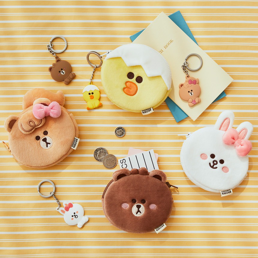 New Line Friends Official Goods Mini Brown & friends Soft Cloth Face ...