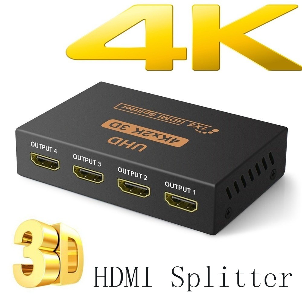 Hdmi 4K HD 1080p 1X2 1X4 connector splitter for dedicated DVD PS3 Xbox ...