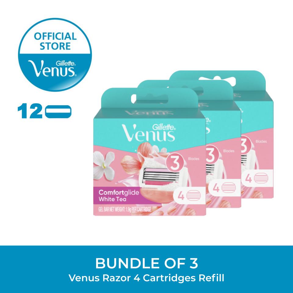 [Buy 2 Free 1] Gillette Venus Spa Cartridge Refill 4s x3 | Shopee Singapore