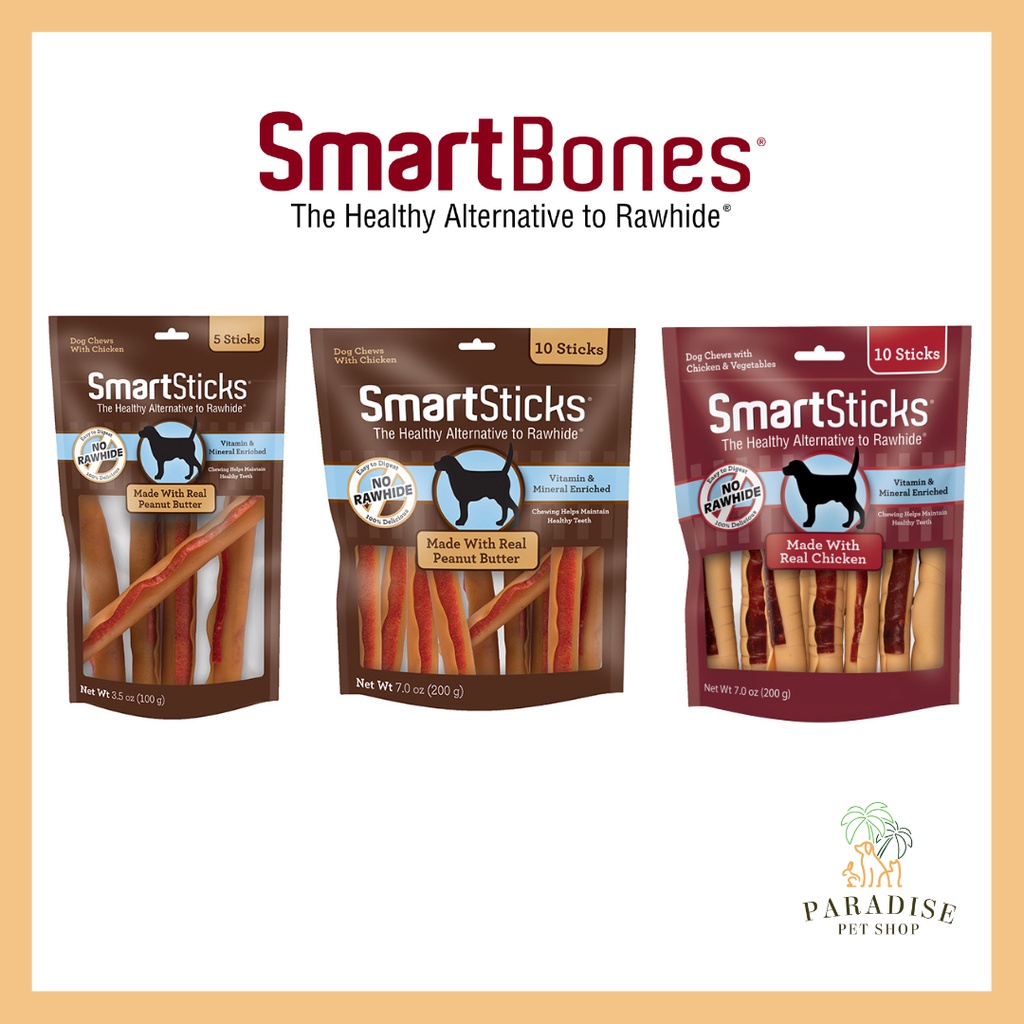 CLEARANCE: SmartBones Chicken SmartSticks, and Peanut Butter (10 sticks ...
