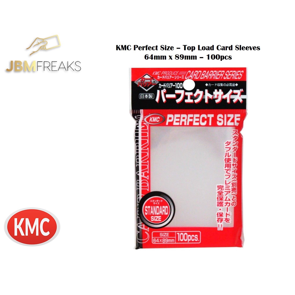 KMC Perfect Size - Top Load Card Sleeves - 64mm x 89mm (100Pcs ...