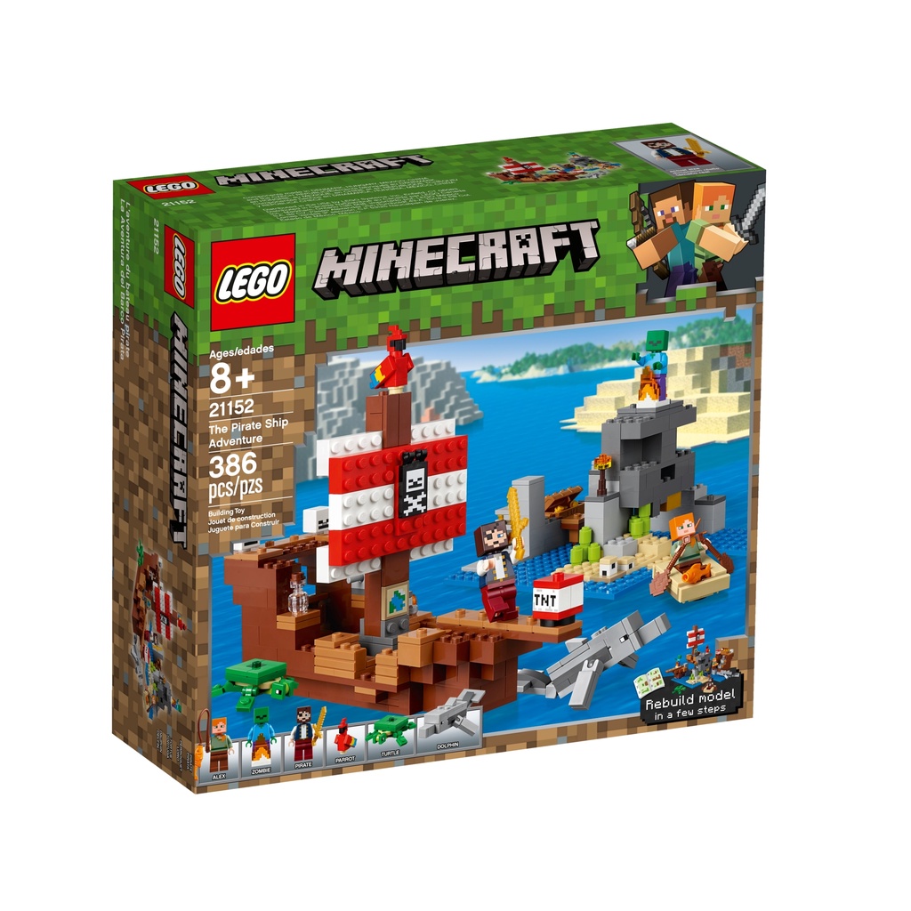 [BrickTrue] Brand New Lego Minecraft 21152 The Pirate Ship Adventure ...