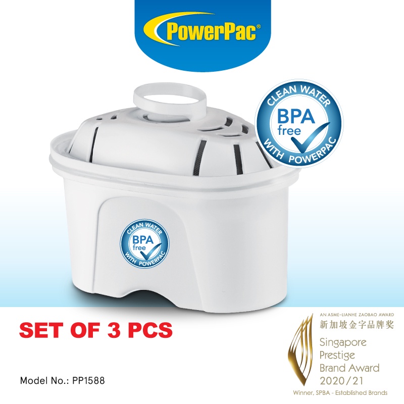 PowerPac 3-Piece Water Purifier Filter Replacement with 4-stage ...