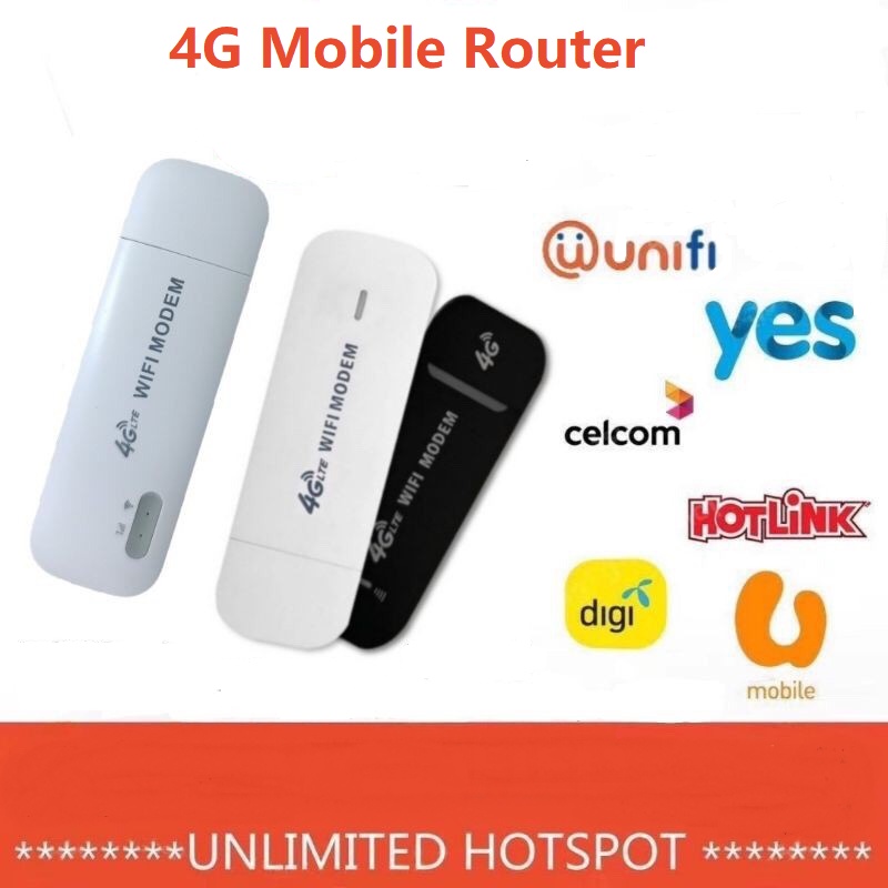 Mini4g Wifi Router USB Modem Unlock LTE Router 4g Sim Card Mobile Car ...