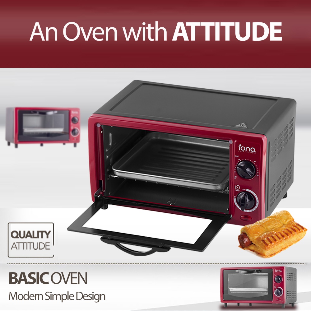 IONA 10L Small Mini Oven Toaster Bread | Electric Oven For Baking | 烤箱 ...