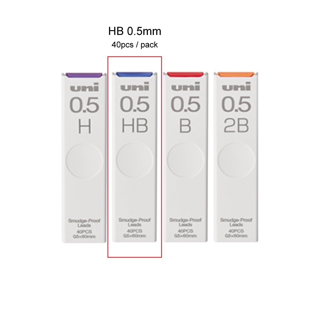 UNI Mechanical Pencil Lead 0.5mm / 0.3mm H/HB/B/2B Made in Japan Direct from Japan UNI Pencil ...