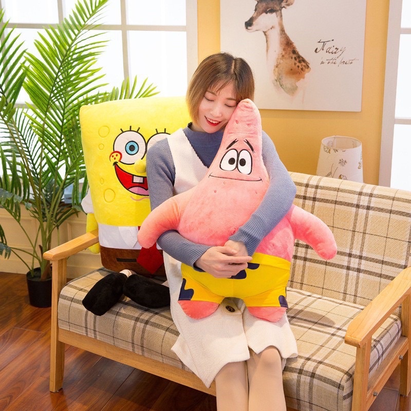 Bantal Peluk 35cm/70cm Spongebob Patrick Star Doll Cartoon Doll Stuffed ...