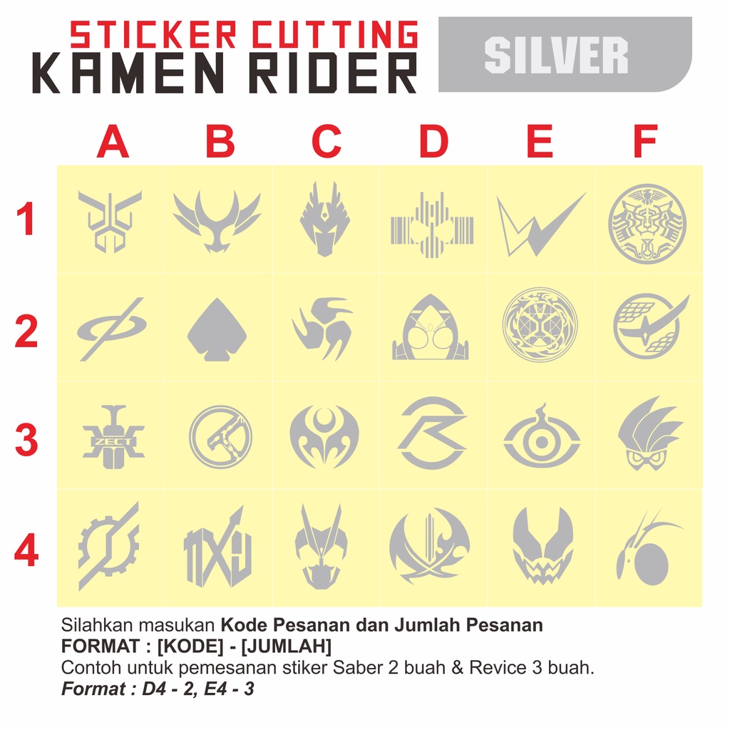 Sticker Cutting - Sticker - Sticker - Tokusatsu - Kamen Rider KUUGA ...