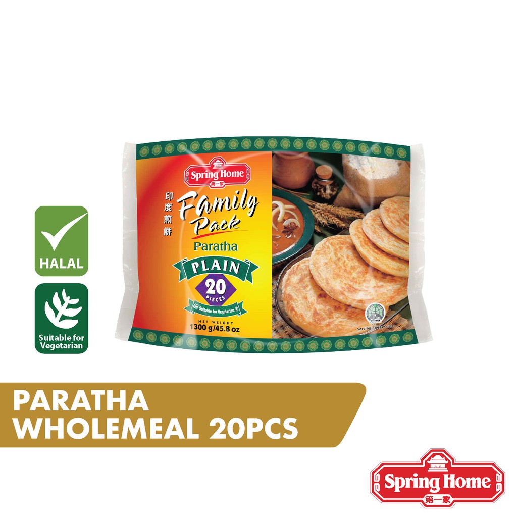 Spring Home Paratha Plain (20pcs) - Roti Prata/Roti Canai | Shopee ...
