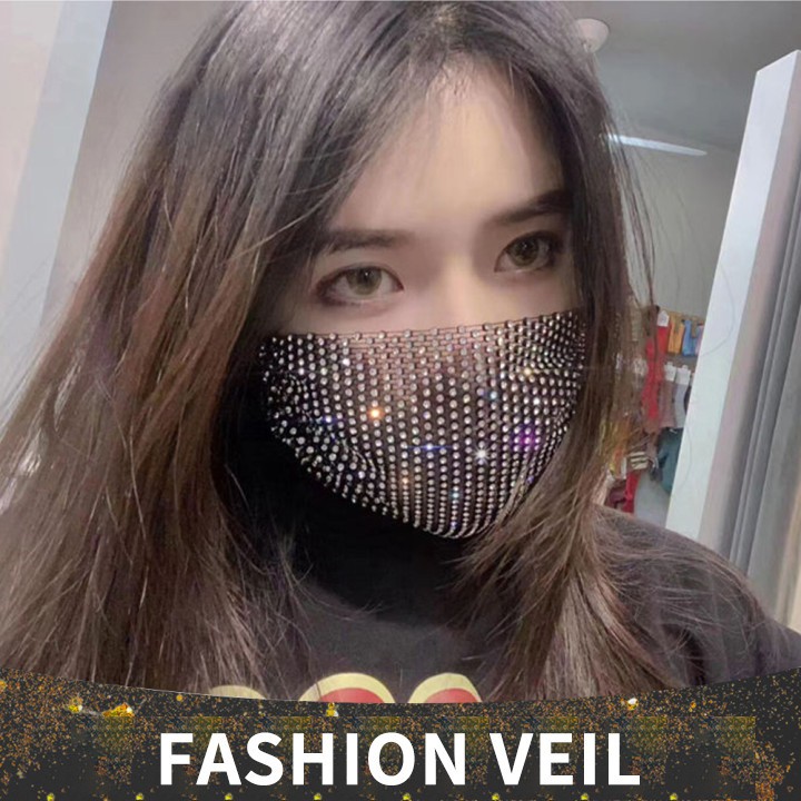 Women Face Mask Diamond Shiny Mouth Mask Reusable Face Mask for Women ...