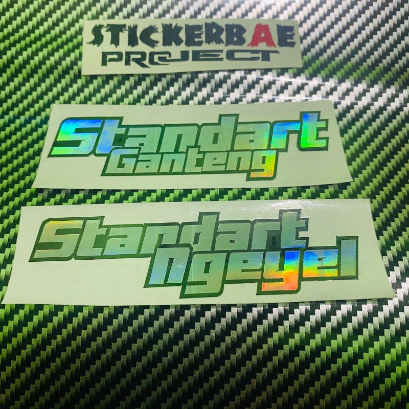 Handsome Standard sticker, Standard ngeyel sticker cutting hologram ...