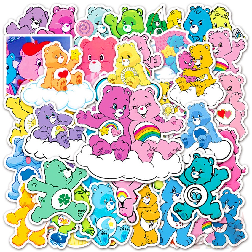 Care Bears - Series 03 Stickers 50Pcs/Set Cartoon DIY Luggage Laptop ...