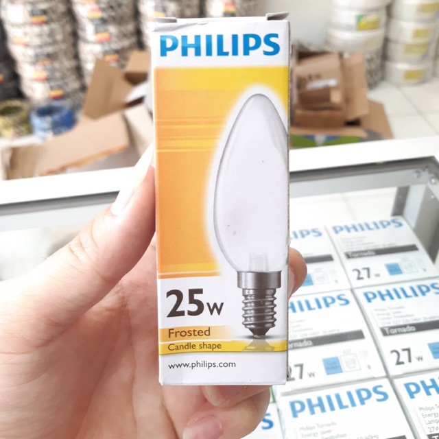 PHILIPS SHAPE CANDLE LIGHT 25W | Shopee Singapore