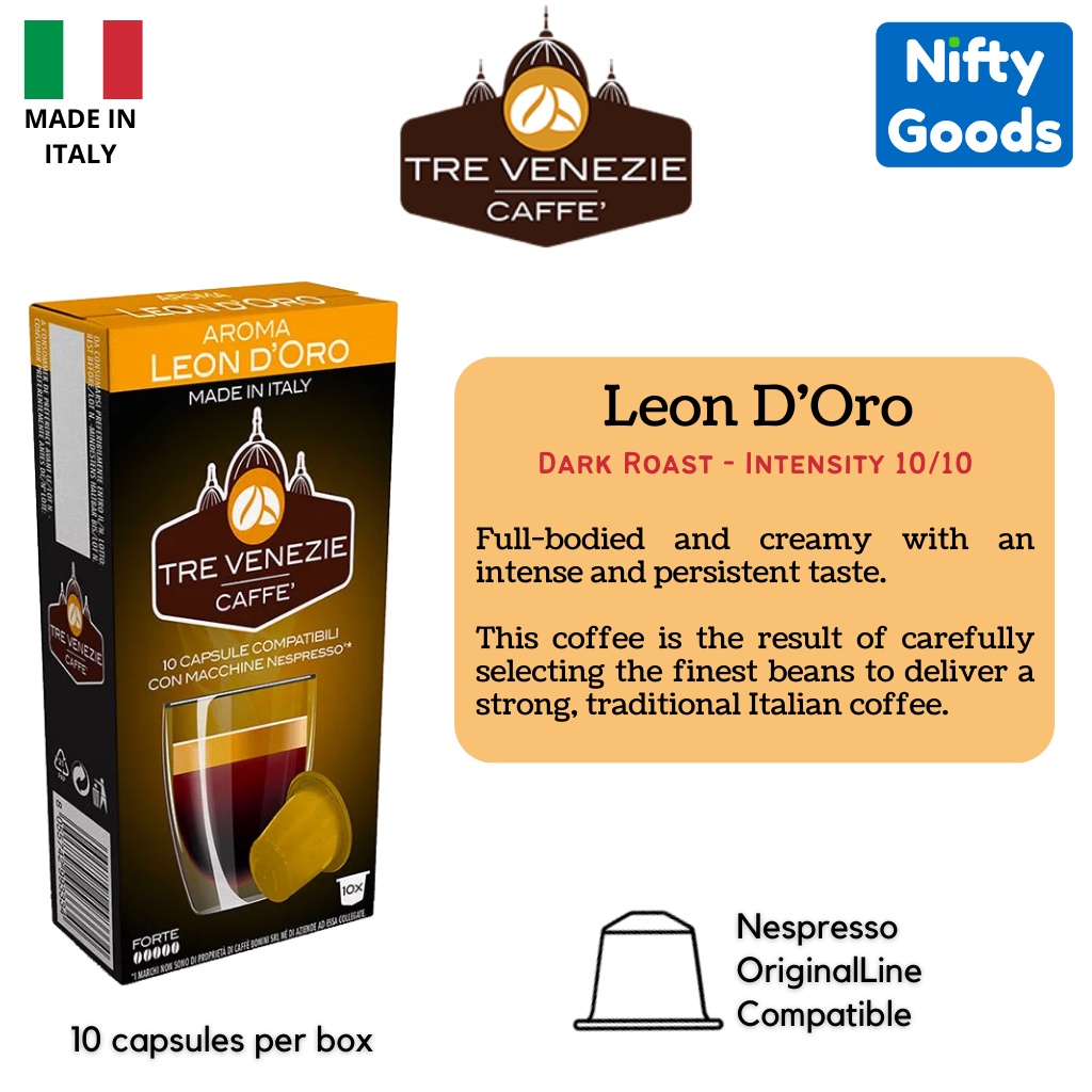 🔱 Caffe Tre Venezie High Quality Nespresso Compatible Coffee Capsules ...