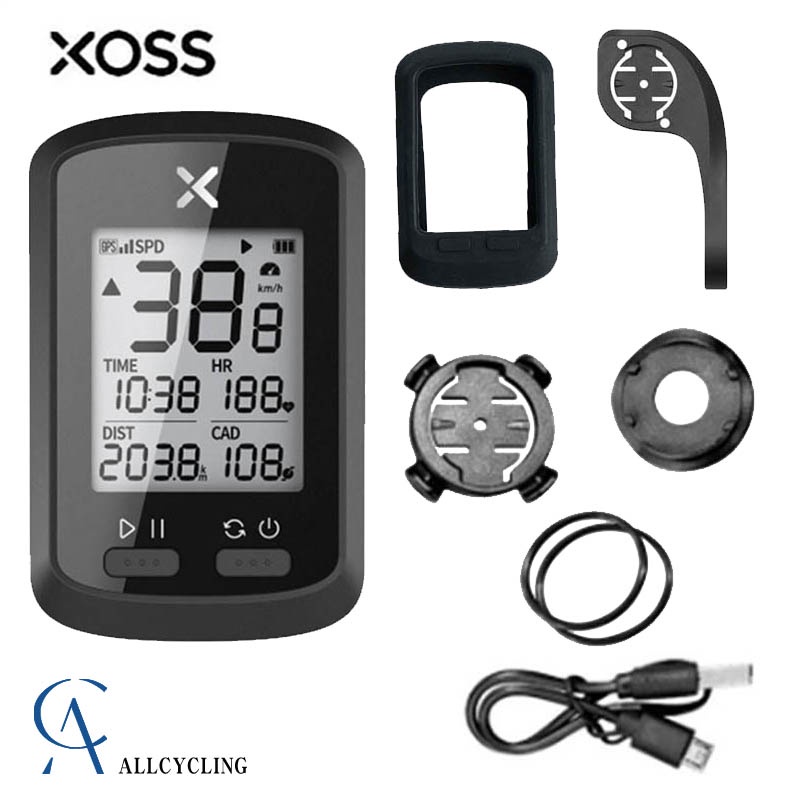 XOSS G+ Bike Computer Wireless GPS Speedometer Waterproof Odometer ...