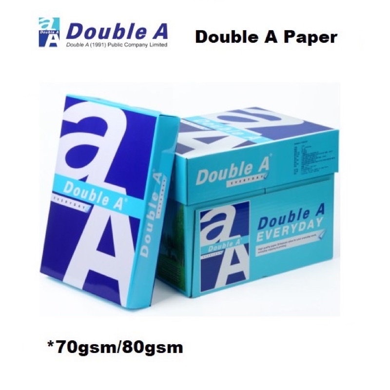 Double A A4 Paper 500Sheets 70gm/80gsm 500Sheets | Shopee Singapore