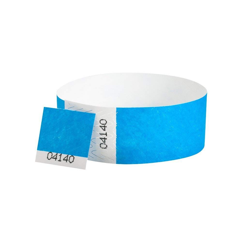 100pcs READY STOCK Tyvek Wristbands (Voucher Detachable Stub) | Shopee ...