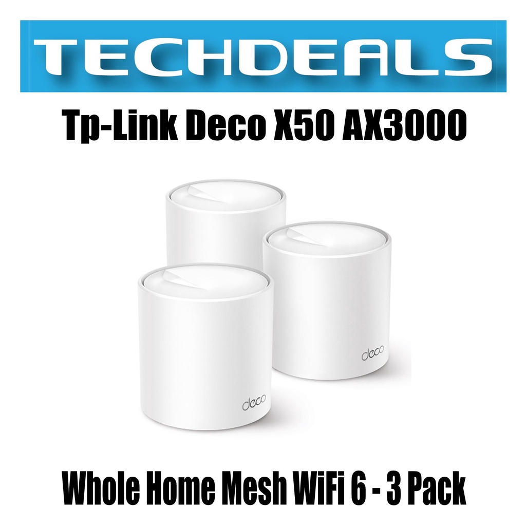 Tp-Link Deco X50 AX3000 Whole Home Mesh WiFi 6 - 3 Pack | Shopee Singapore