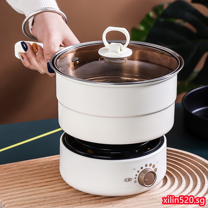 SASIT Portable Cooking Pot Stainless Steel Split Folding Electric Pot ...