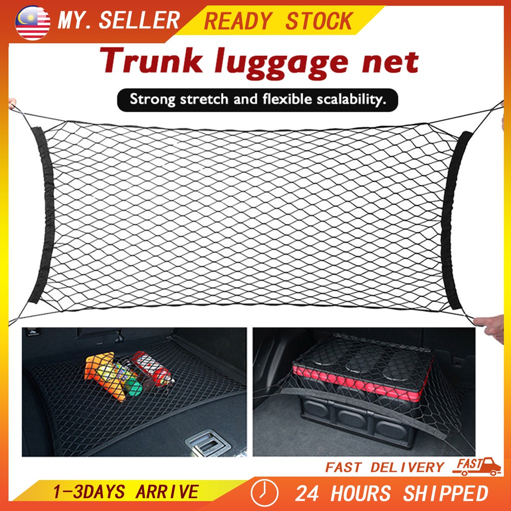 Car Trunk Net Cargo Net Kereta Trunk Luggage Boot Net Rear Trunk Nylon ...
