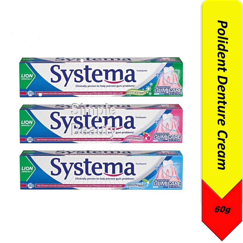 Systema Gum Care Toothpaste Breezy Icy Cool Sakura Mint, 160g | Shopee ...