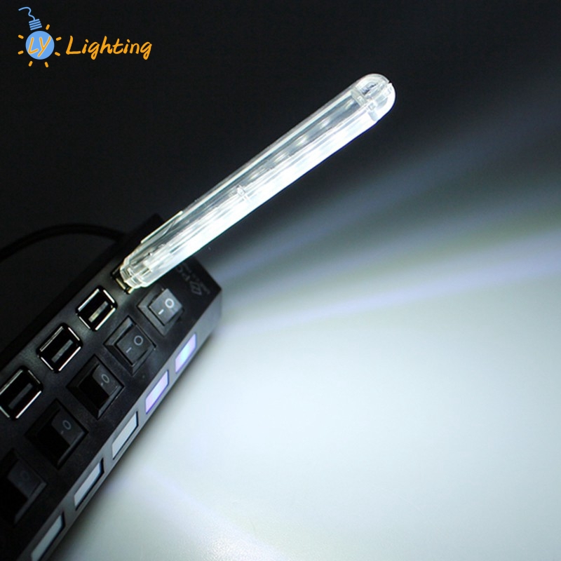 8 LED USB Portable Night Lights Bright Reading Lamp Emergency Luminaria ...