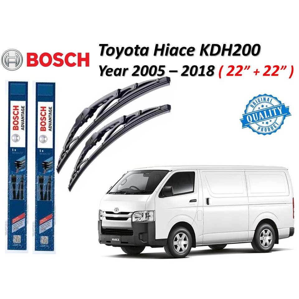 Bosch Advantage Wiper For Toyota Hiace KDH200 2005-2018 ( 22" + 22 ...