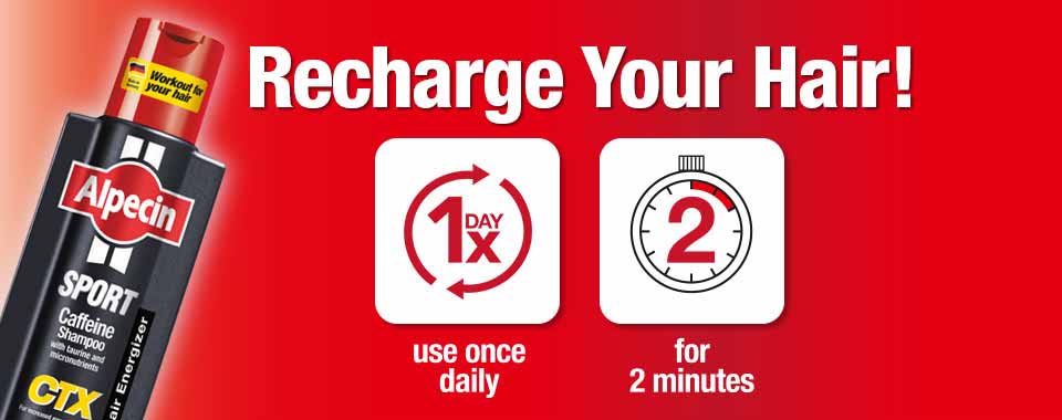 (Expiry 08/2025) [Bundle of 2] Alpecin Sport Caffeine Shampoo CTX (250ml) - Men's Shampoo ...