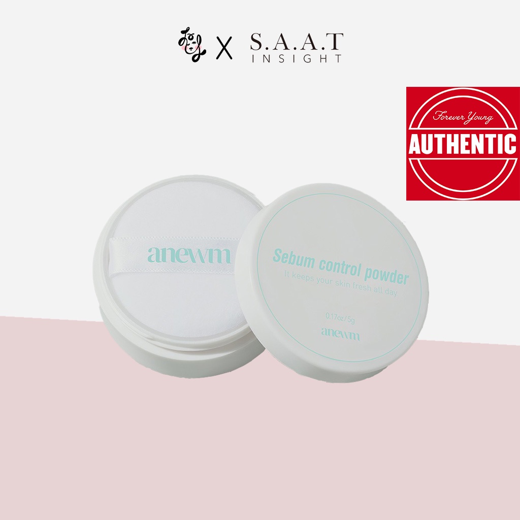 SaatInsight Anewm sebum Control Powder 5g | Shopee Singapore