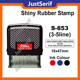 Shiny Self-inking Rubber Stamp S851 S852 S853 S854 S855 auto ink ink | Shopee Singapore