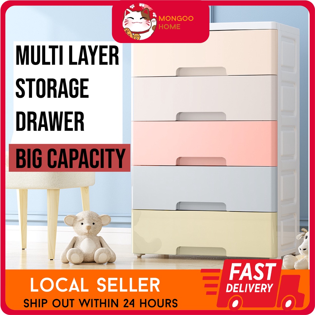 Multi Layer Drawers Storage Drawer Laci Besar Storage Boxes | Shopee ...