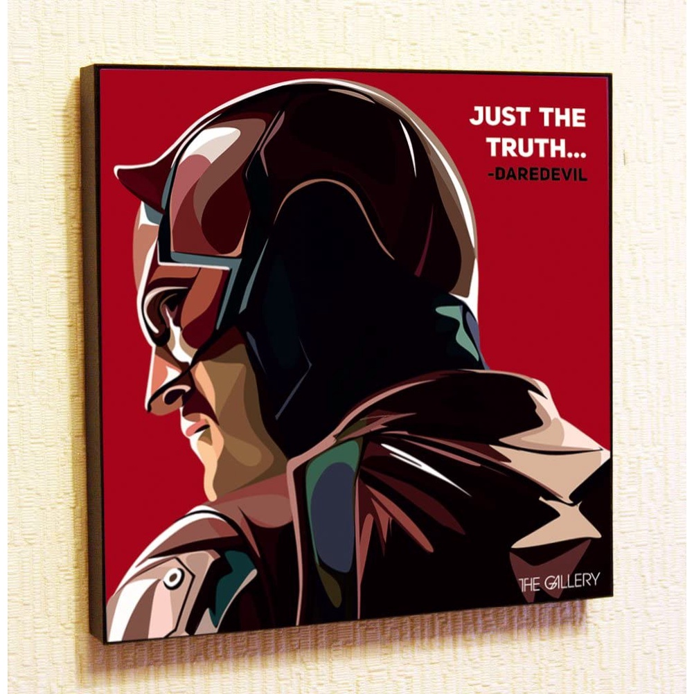 Daredevil Marvel DC Comics Super Hero Motivational Quotes Wall Decals ...
