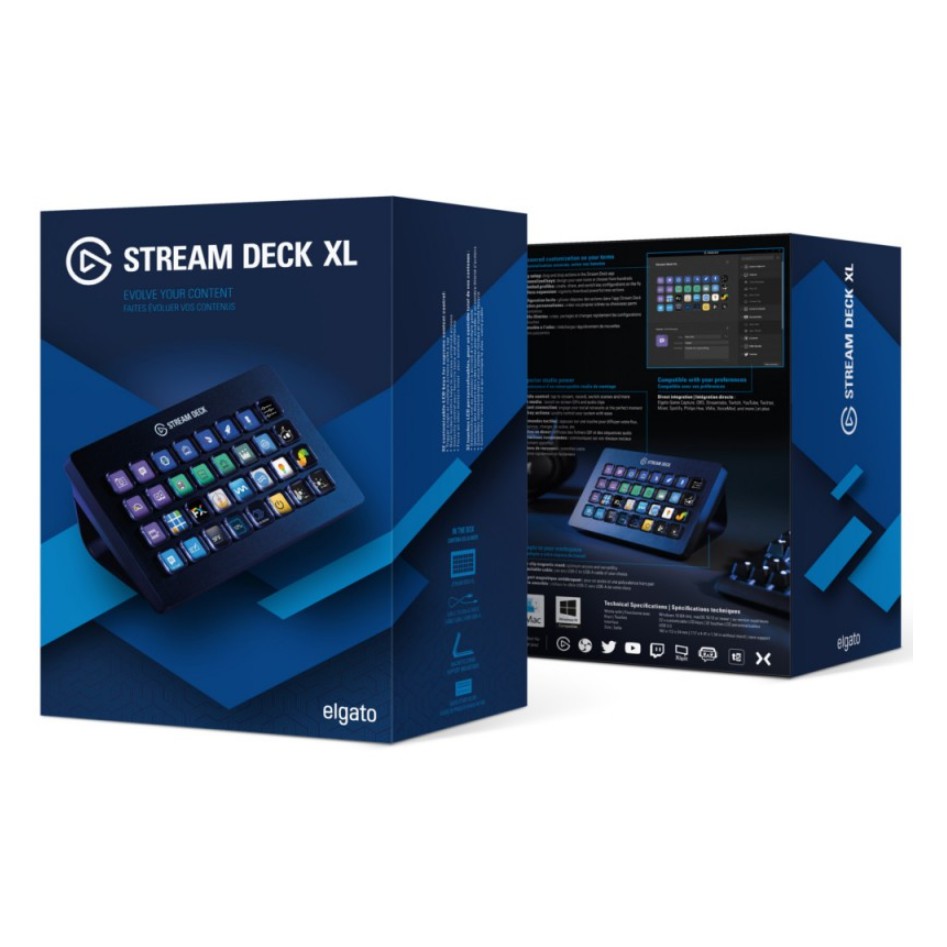 Elgato Stream Deck XL - 32 Key Customizable LCD Content Creation ...