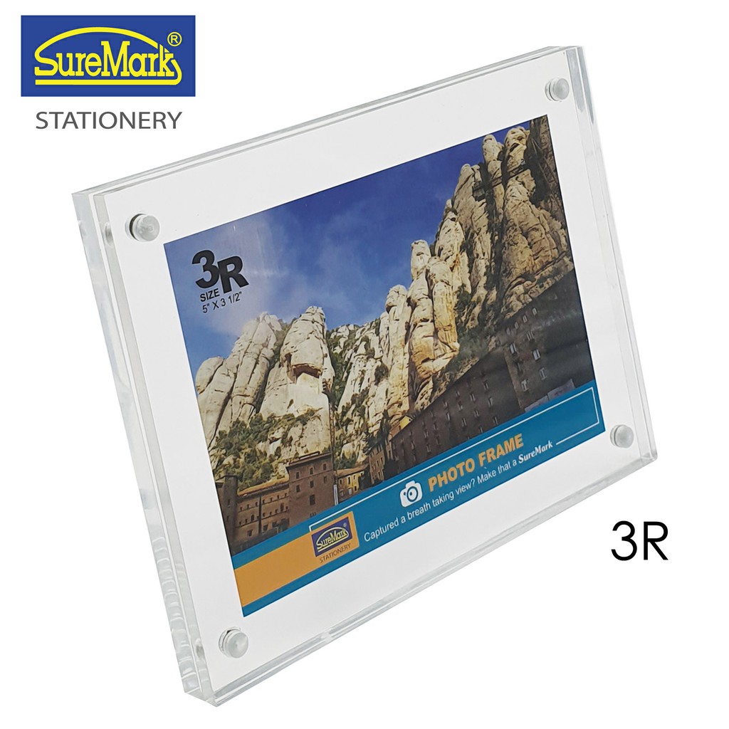 Suremark Acrylic Magnetic Photo Frame 3R | Shopee Singapore