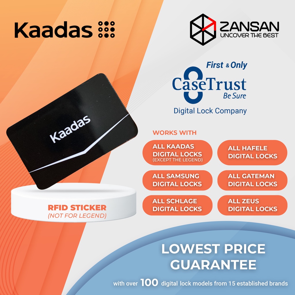 Kaadas RFID Sticker for Digital Door & Gate Lock / Work with All Kaadas ...