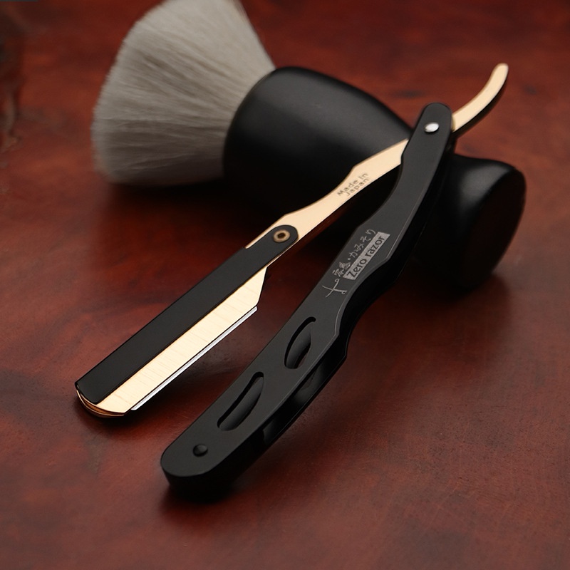 Made in JAPAN Men Straight Barber Edge Razors Folding Shaving cut Hair ...