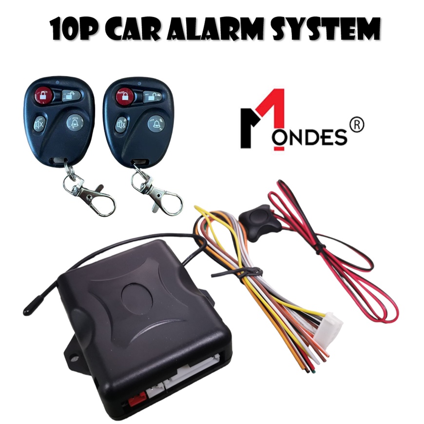 Universal Car Security Alarm System (10 PIN) | Shopee Singapore