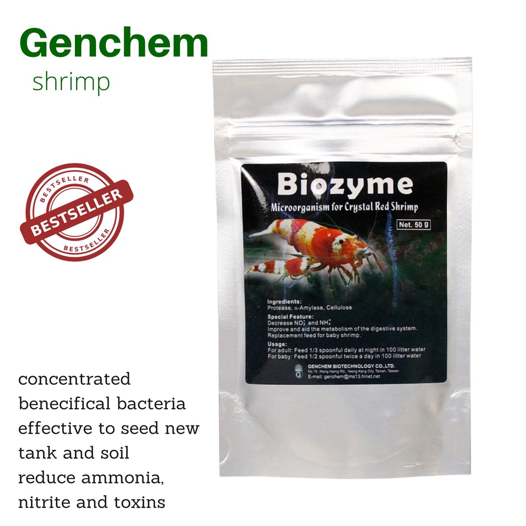 GENCHEM Biozyme (beneifical bacteria for shrimp) | Shopee Singapore
