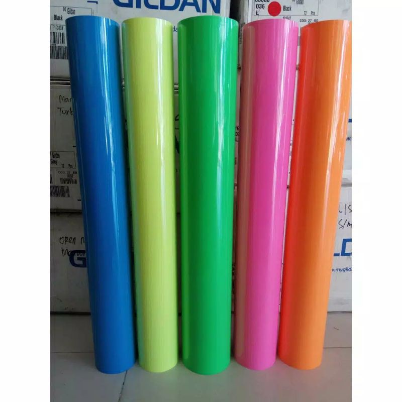 Polyflex PVC NEON 60cm wide meter / POLYFLEX PVC NEON (MASKING WITH ...