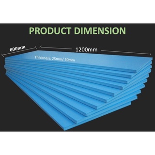 POLYFOAM BOARD/ EXTRUDED POLYSTYRENE FOAM BOARD BLUE | Shopee Singapore