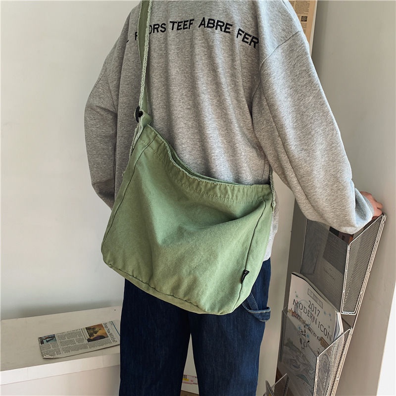 Ulzzang Sling Bag Korean Fashion School Bag One-shoulder Messenger Bag ...