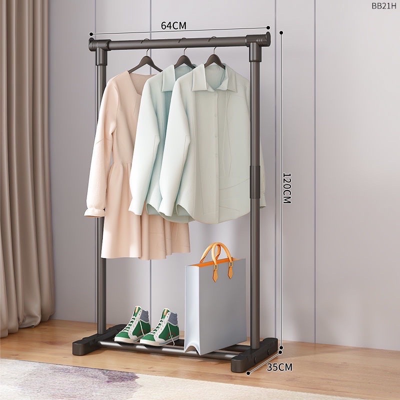 Single/Double Pole Strong Steel Structure Laundry Rack Cloth Organizer ...