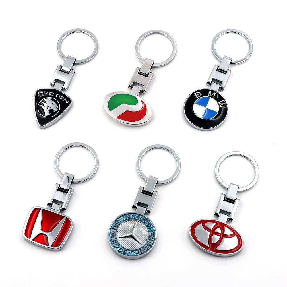 Collab Car Stainless Steel Metal Logo Keychain 3D Key Chain Key Ring ...