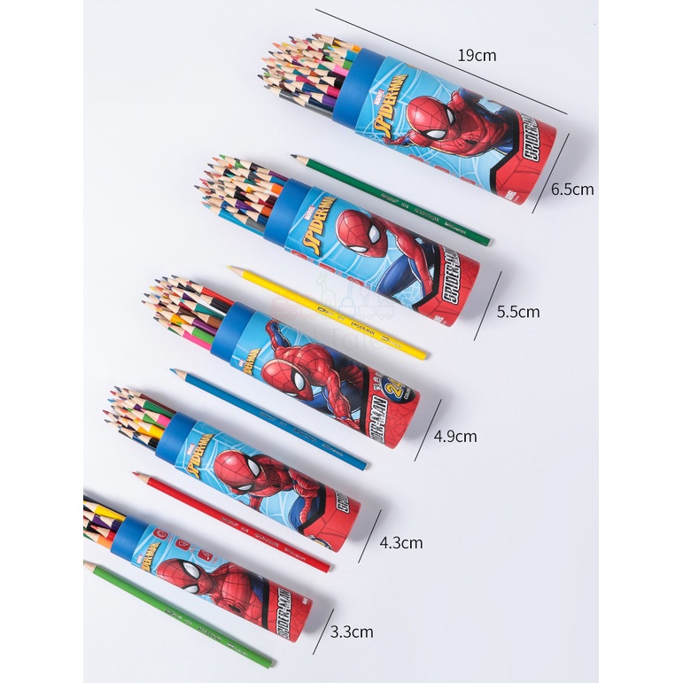 Spiderman Kids Colour Pencils HB [ Up to 36pcs - Licensed Product ...
